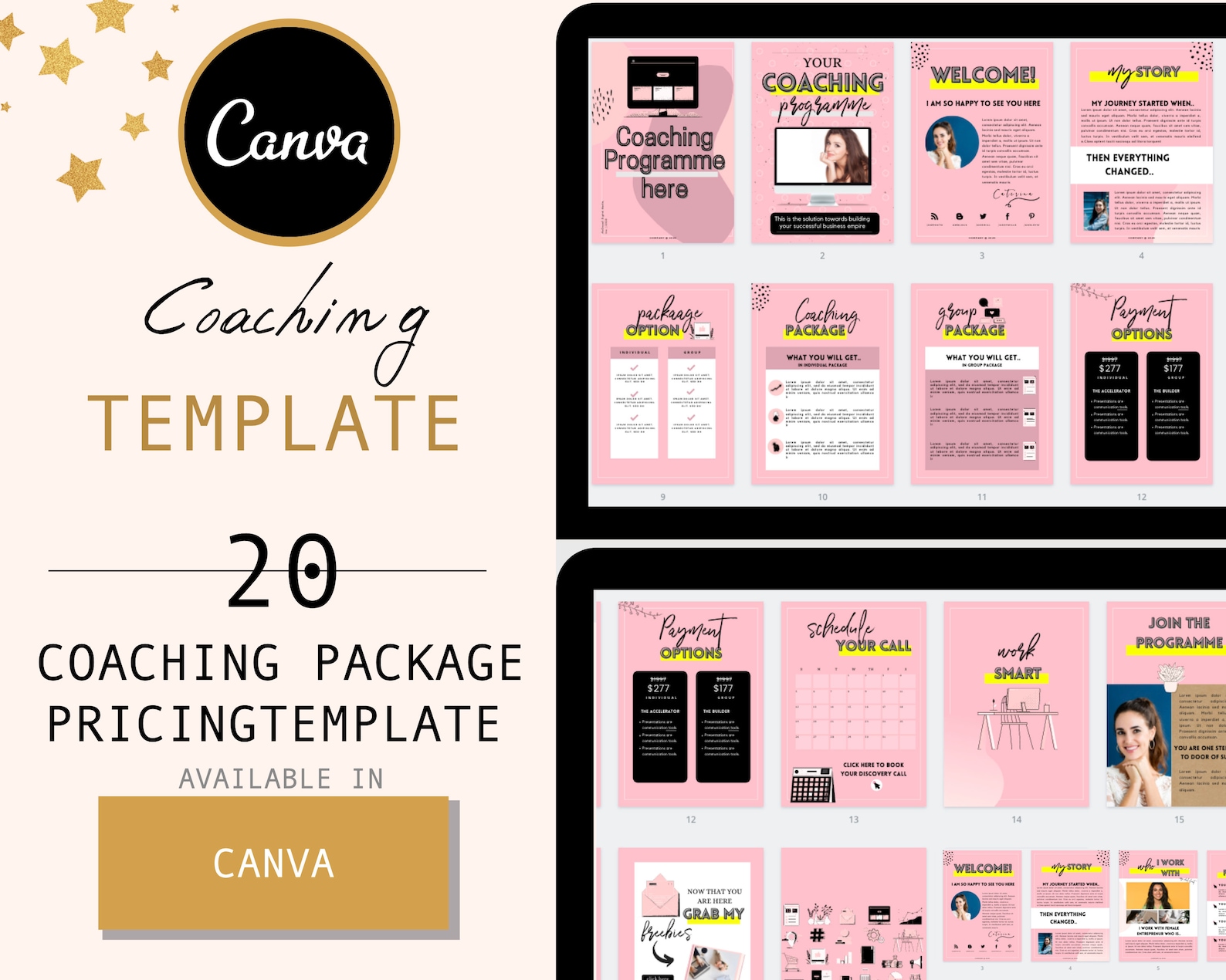 20 Coaching Package and Pricing Template for Coaches, Business Consultant, Course Creator ...