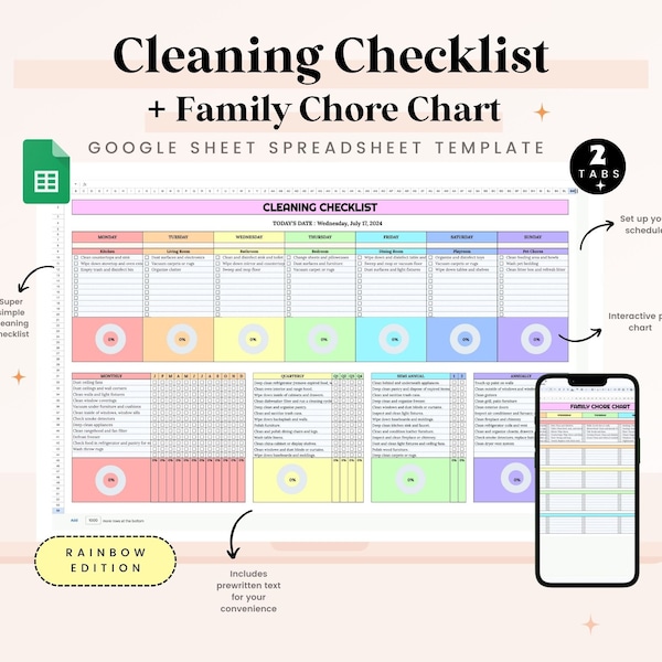 Daily Weekly Schedule Spreadsheet Daily Planner Google Sheets Template ...