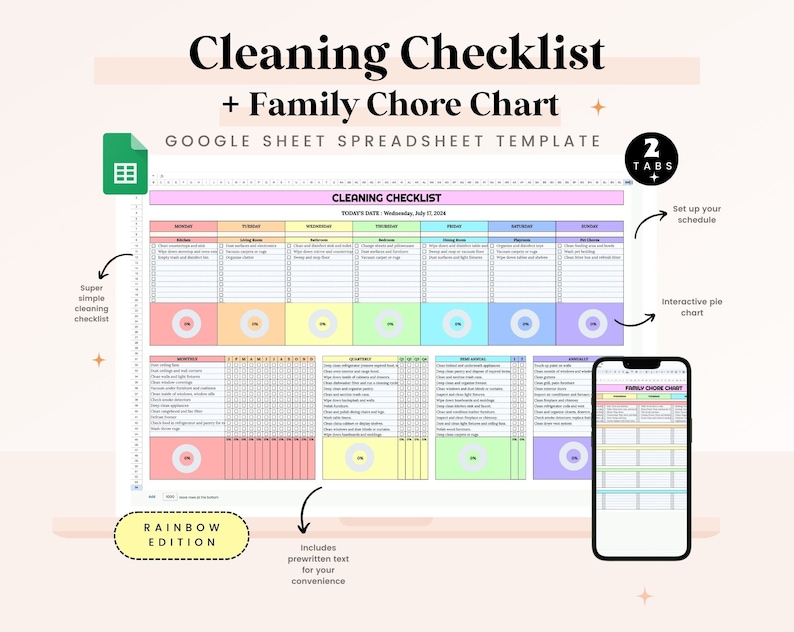 Cleaning Planner, Cleaning Checklist, Cleaning Schedule, ADHD Cleaning ...