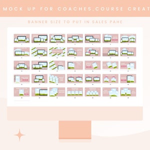 Mock up Canva Template for Coaches, Course Creator Mockups,digital ...