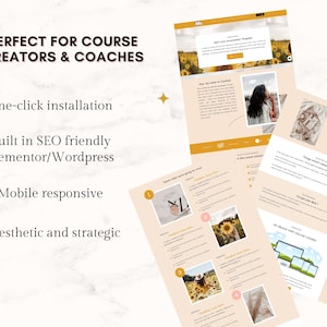 Elementor Sales Page Template |elementor Wordpress for Coaches,online ...