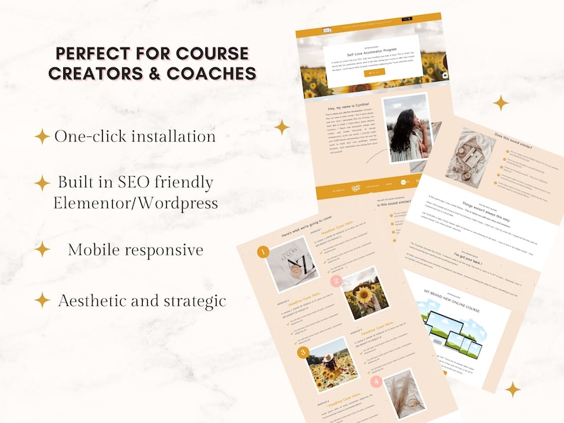 Elementor Sales Page Template |elementor Wordpress for Coaches,online ...