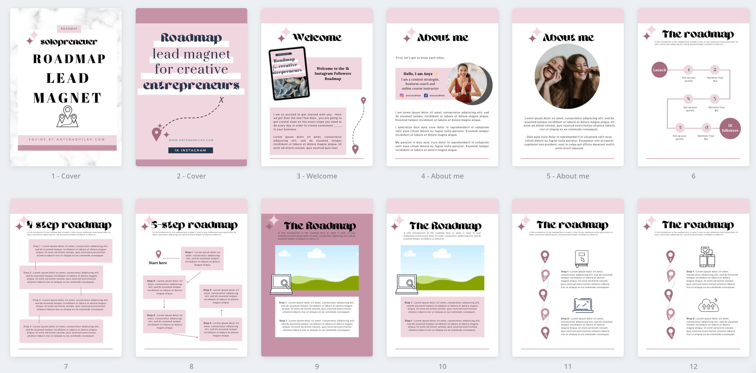 20 Roadmap Lead Magnet Template for Coaches,course Creator,lead ...