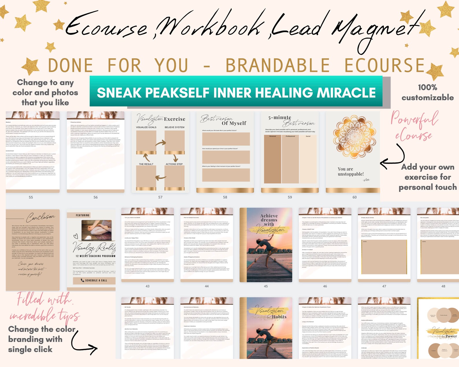 Done for You | Visualization Coach Brandable Course |editable Canva ...