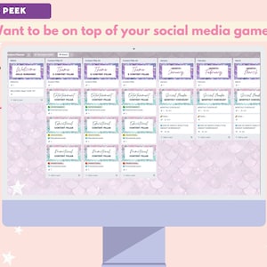 Social Media Content Planner Trello Template | Instagram Planner ...