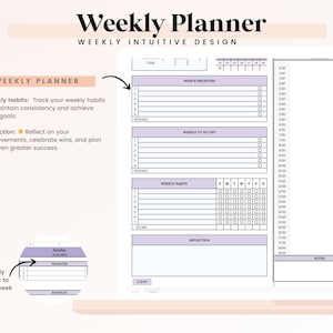 Daily Weekly Schedule Spreadsheet Daily Planner Google Sheets Template ...