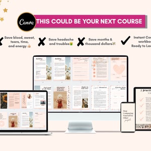 Self Love Workbook Canva Template Brandable Ecourse |doneforyou ...