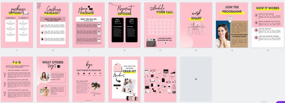 20 Coaching Package and Pricing Template for Coaches, Business ...
