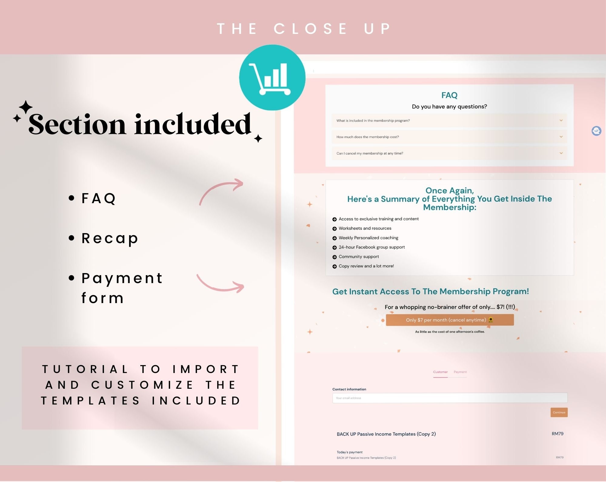 Thrivecart Sales Page Template | Thrivecart Checkout Page| Sales Page ...