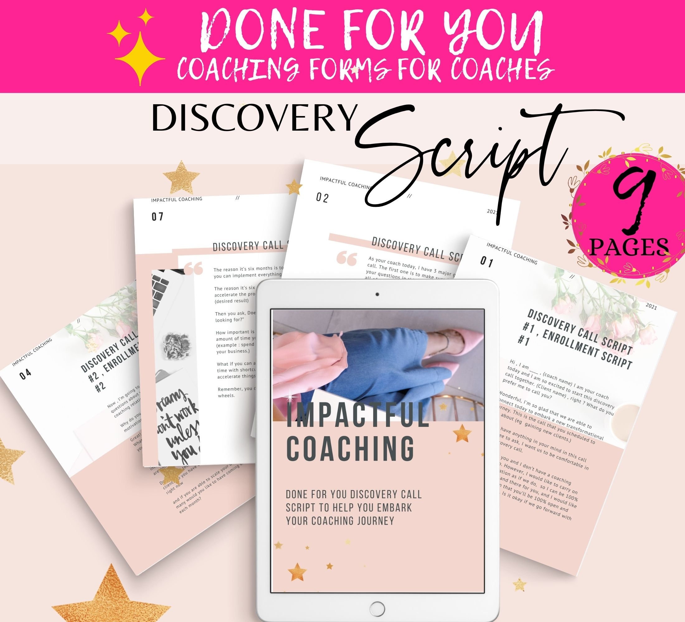 Coaching Call Sales Script Discovery Call Scripts for Coaches, Sales ...