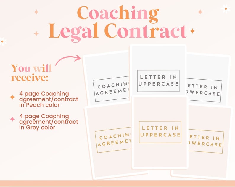Coaching Contract Template, Coaching Agreement Template, Coaching ...
