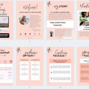 Coaching Welcome Packet|coaching Packages & Pricing Template for ...
