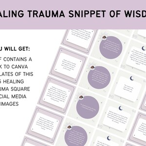 Healing Instagram Post Life Coach Healing Trauma CANVA Templates | Life ...