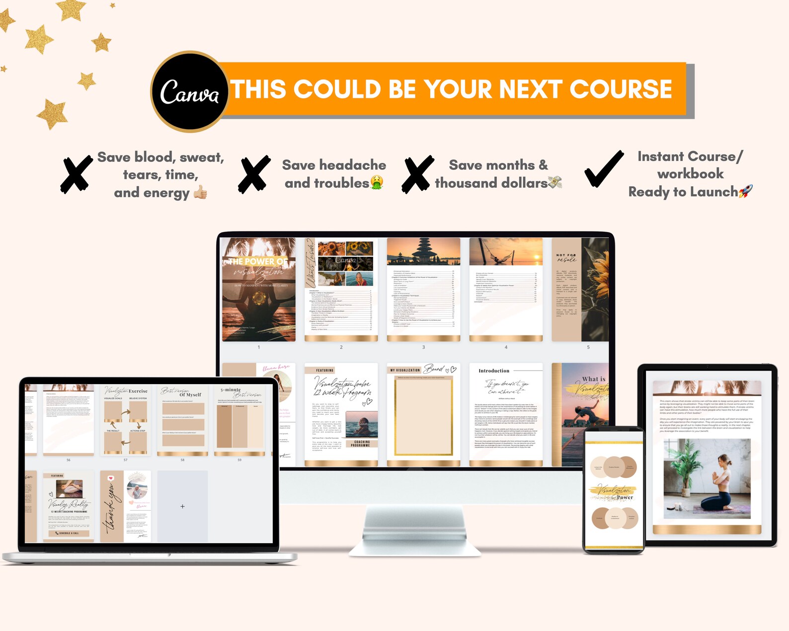 Done for You | Visualization Coach Brandable Course |editable Canva ...