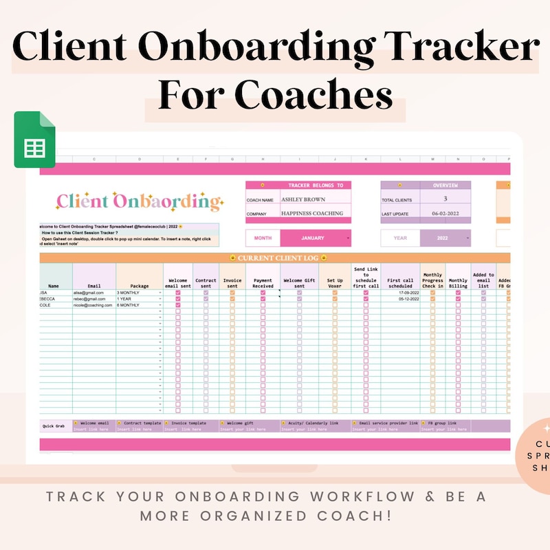 Therapist Client Tracker Excel - Etsy