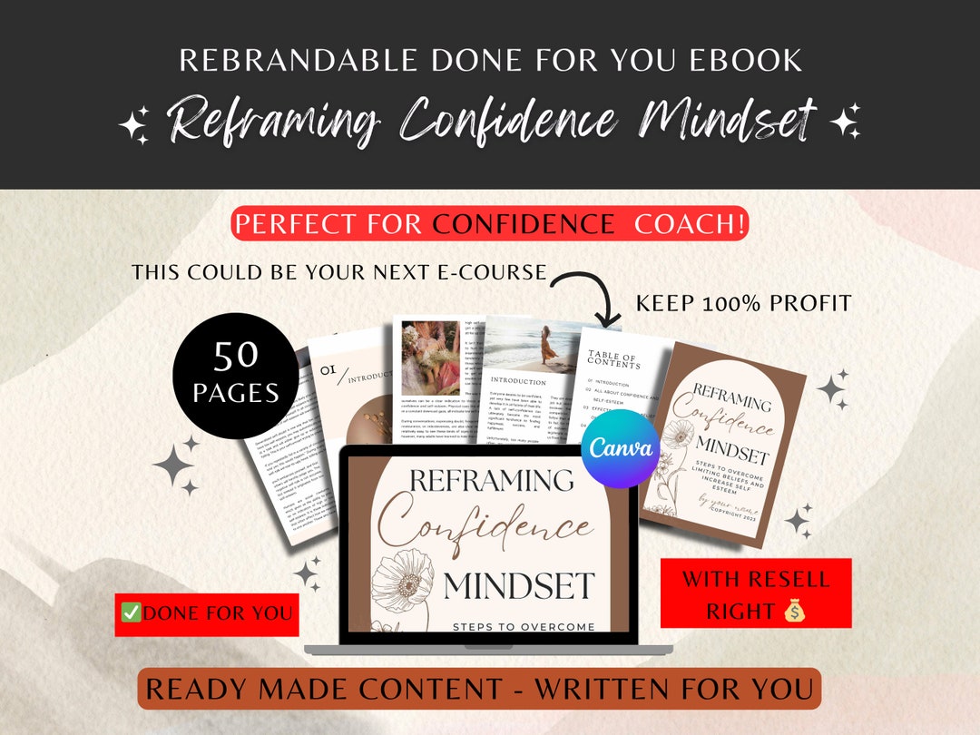 Done for You Confidence Mindset Ebook Brandable Coaching Program ...