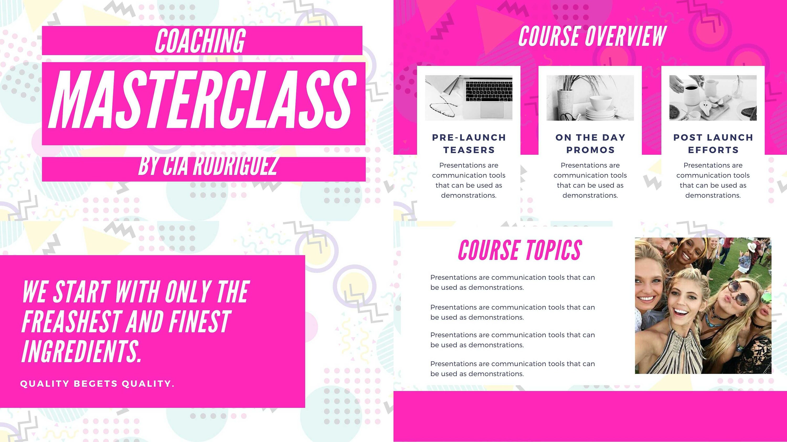 10 CUSTOMIZABLE ONLINE COURSE Template for Course Creator, Webinar ...