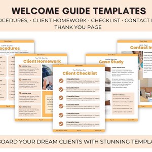 Client Welcome Packet Template |client Onboarding Canva Template ...