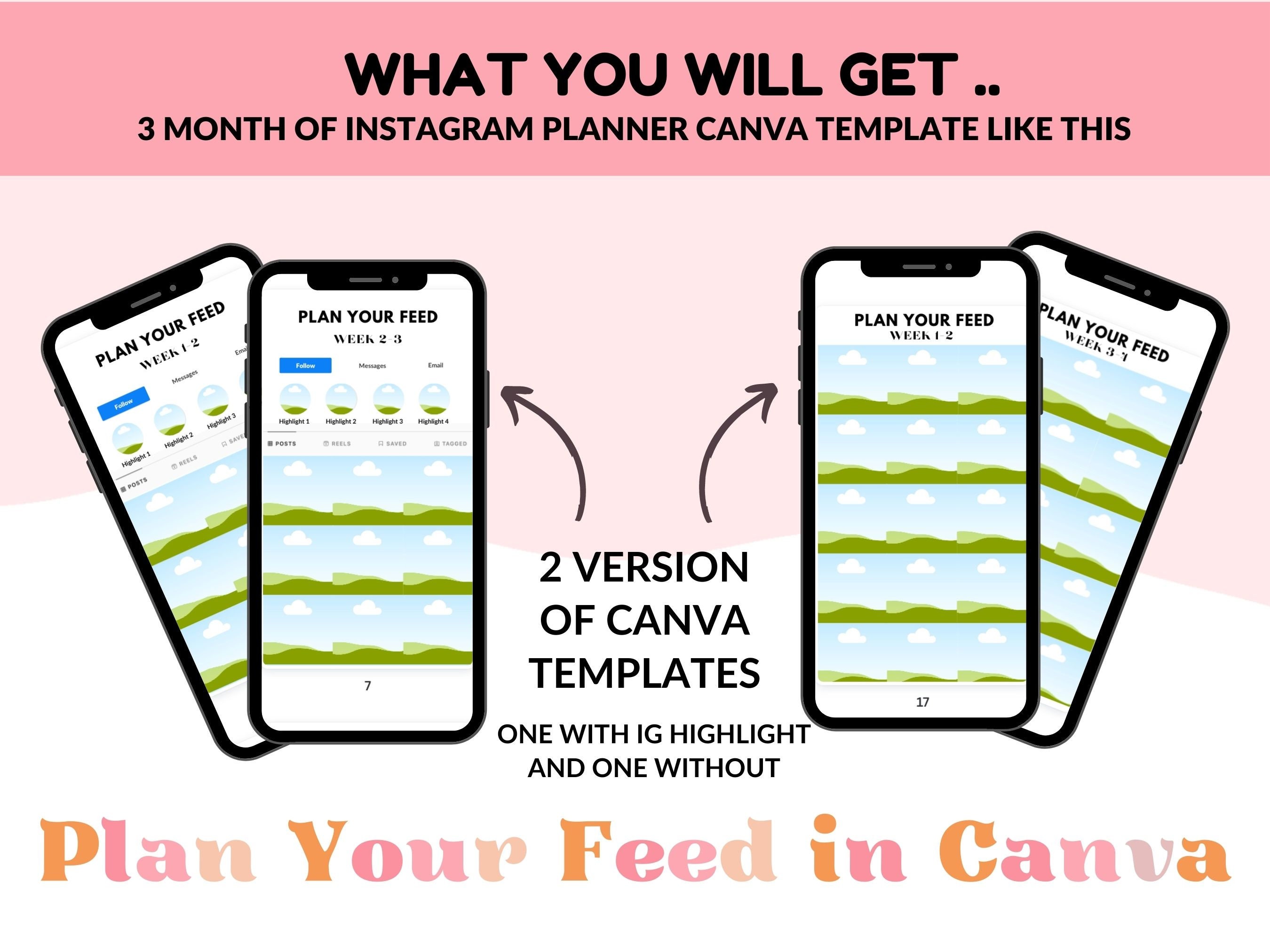 Instagram Feed Planner for Life Coach, Business Owner,service Provider ...