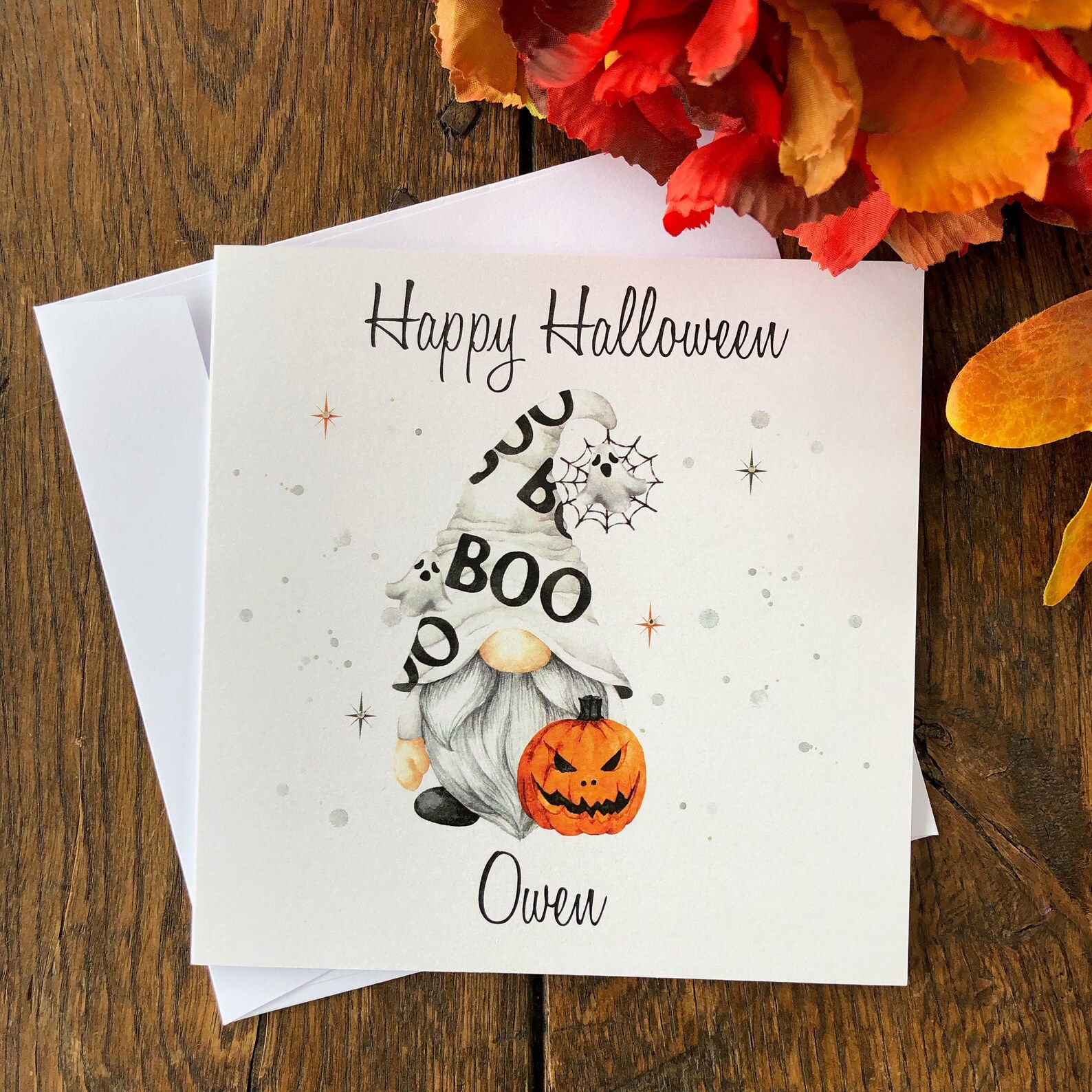 Happy Halloween Card Halloween Card Halloween Card UK Gnome | Etsy