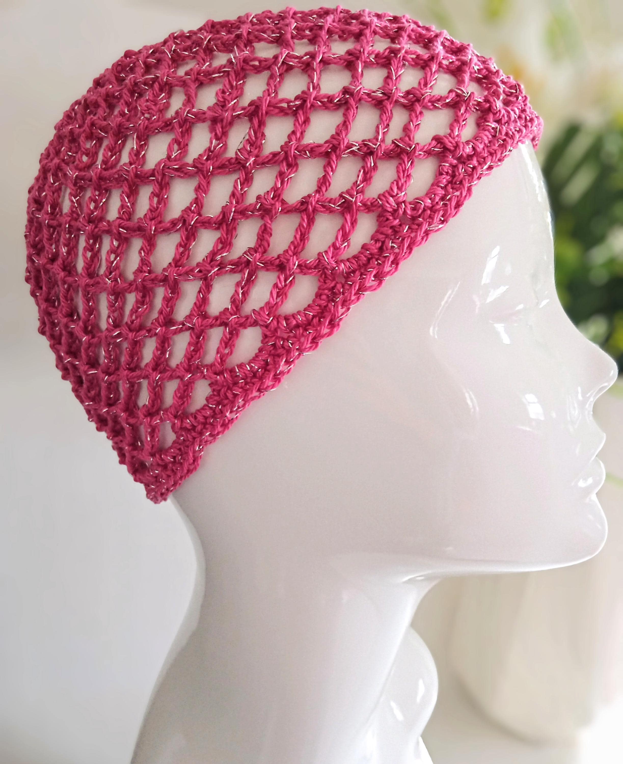 Crochet Skull Cap Pattern, Diamond Mesh Party Hat (PDF Download) - Etsy