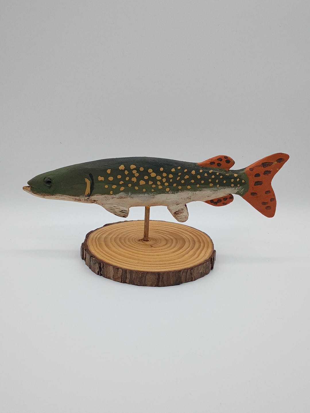 Northern Pike With Live Edge Ripples Woodcarving - Etsy