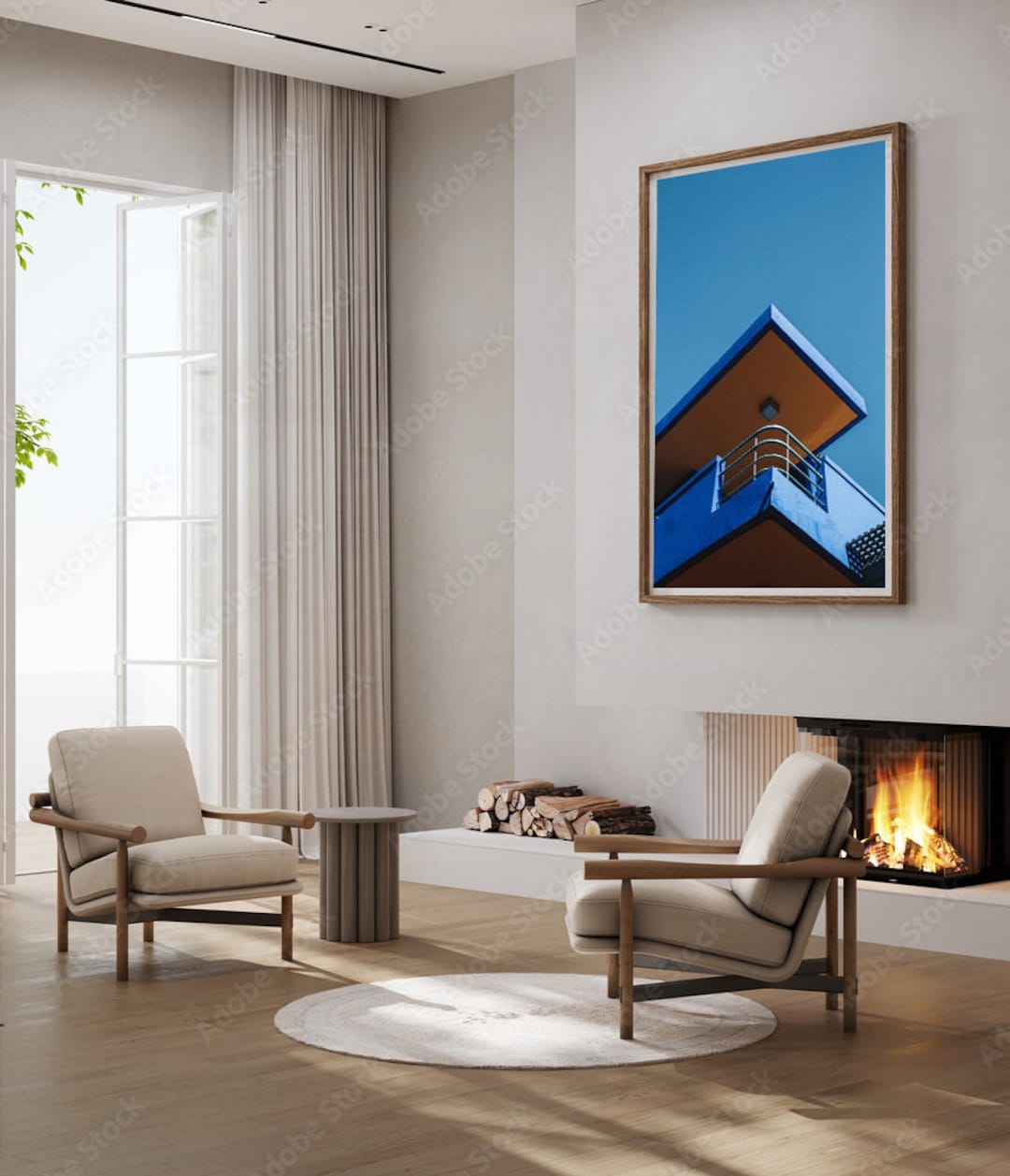 Aesthetic Blue Poster - Etsy