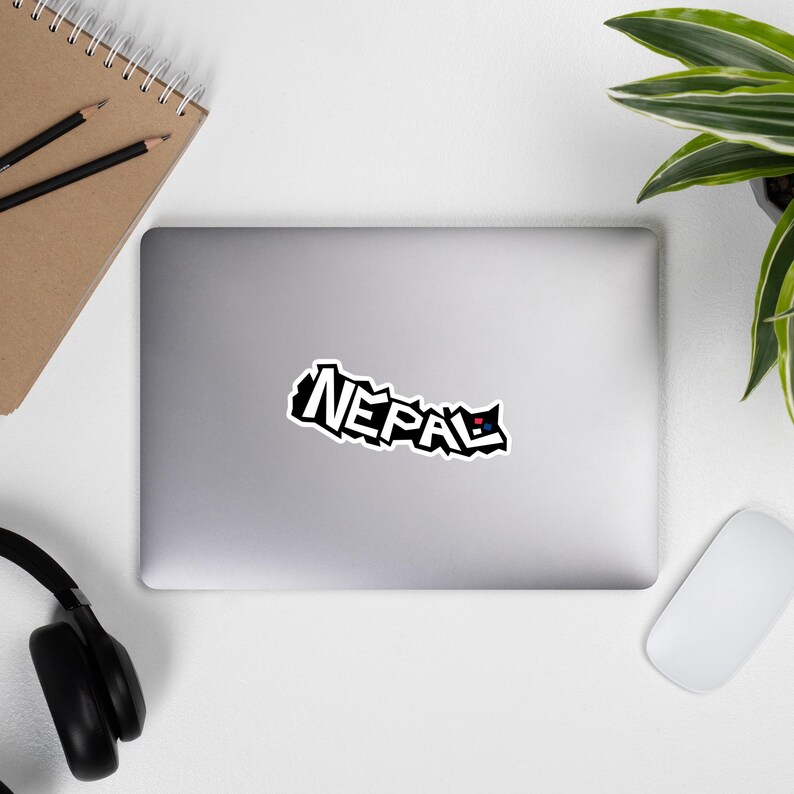 Retro Nepal Map Sticker: Mid-century Modern Souvenir - Etsy