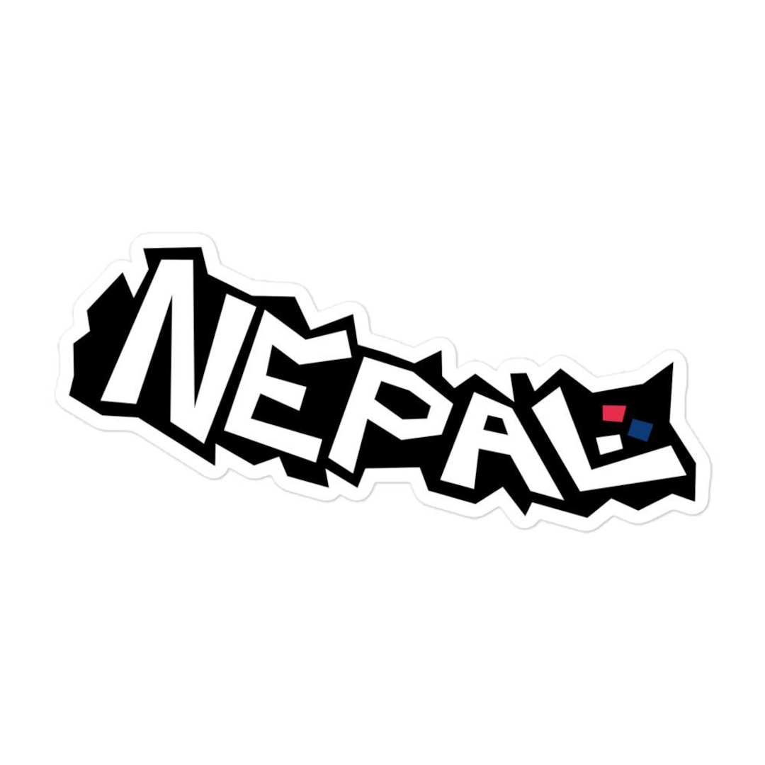 Retro Nepal Map Sticker: Mid-century Modern Souvenir - Etsy
