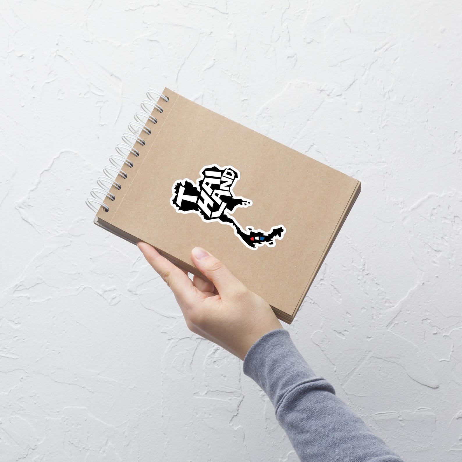 Thailand Sticker, Retro Thailand Map Sticker, Hard Edge Thailand Map ...