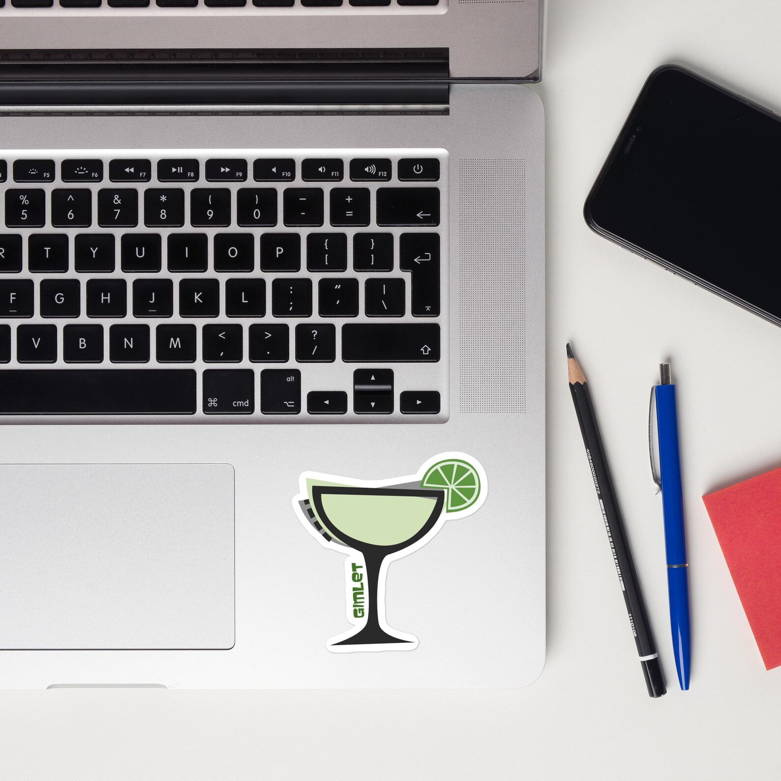 Gimlet Cocktail Sticker: Playful Caricature Laptop Decal - Etsy