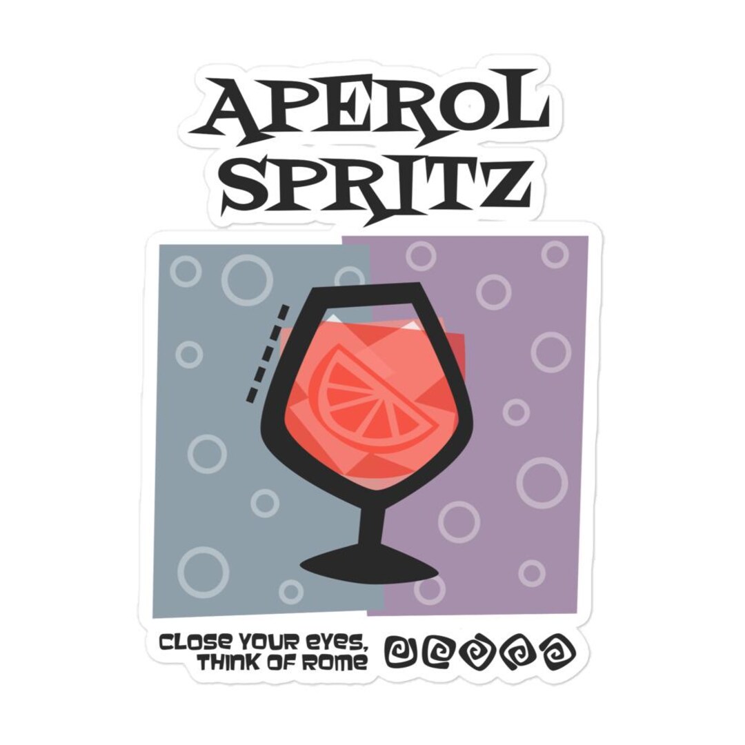 Aperol Spritz Sticker, Aperol Spritz Bumper Sticker, Aperol Spritz ...