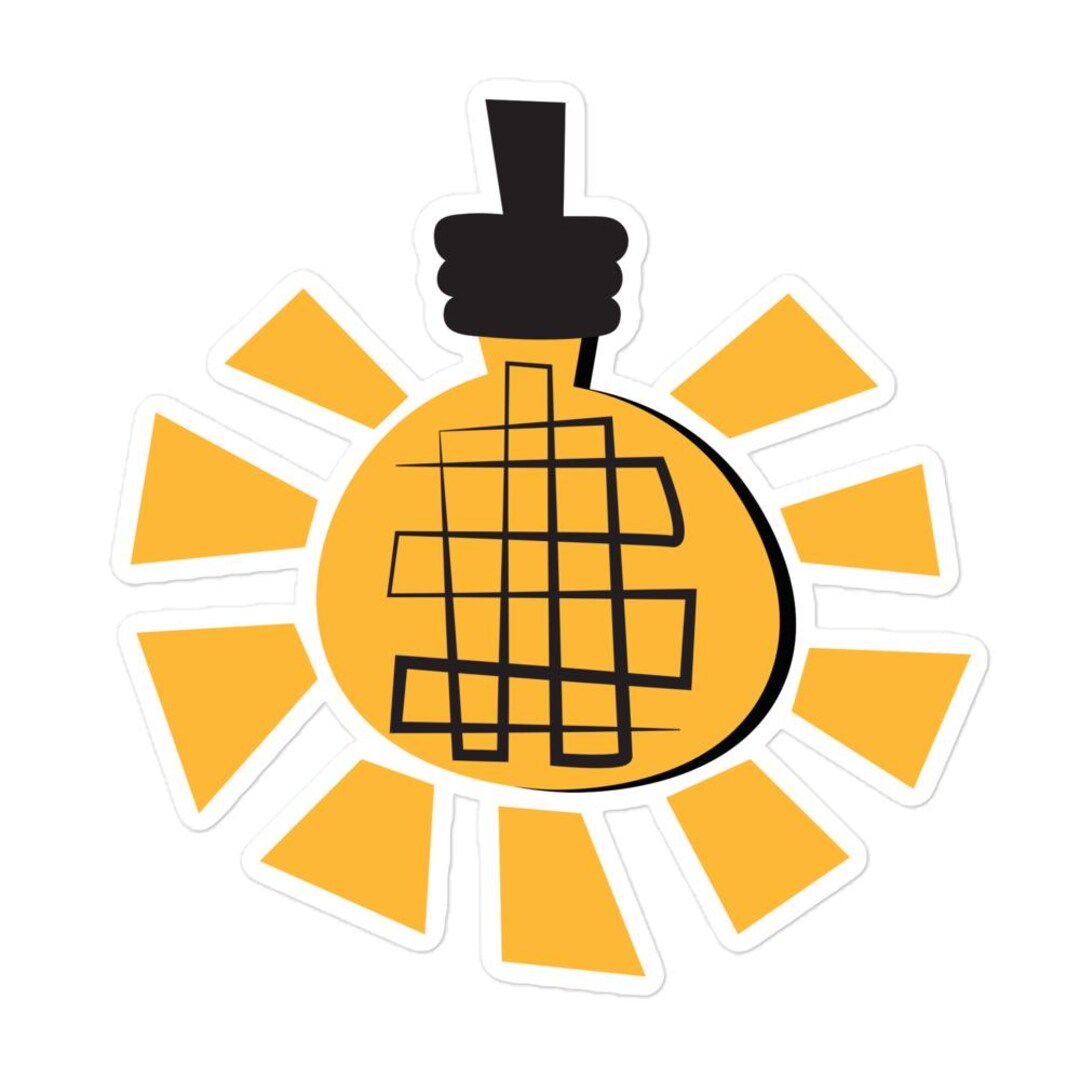 Light Bulb Sticker, Light Bulb Laptop Decal, Light Bulb Bumper Sticker ...