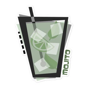 Mojito Sticker, Mojito Laptop Decal, Mojito Laptop Sticker, Mojito ...