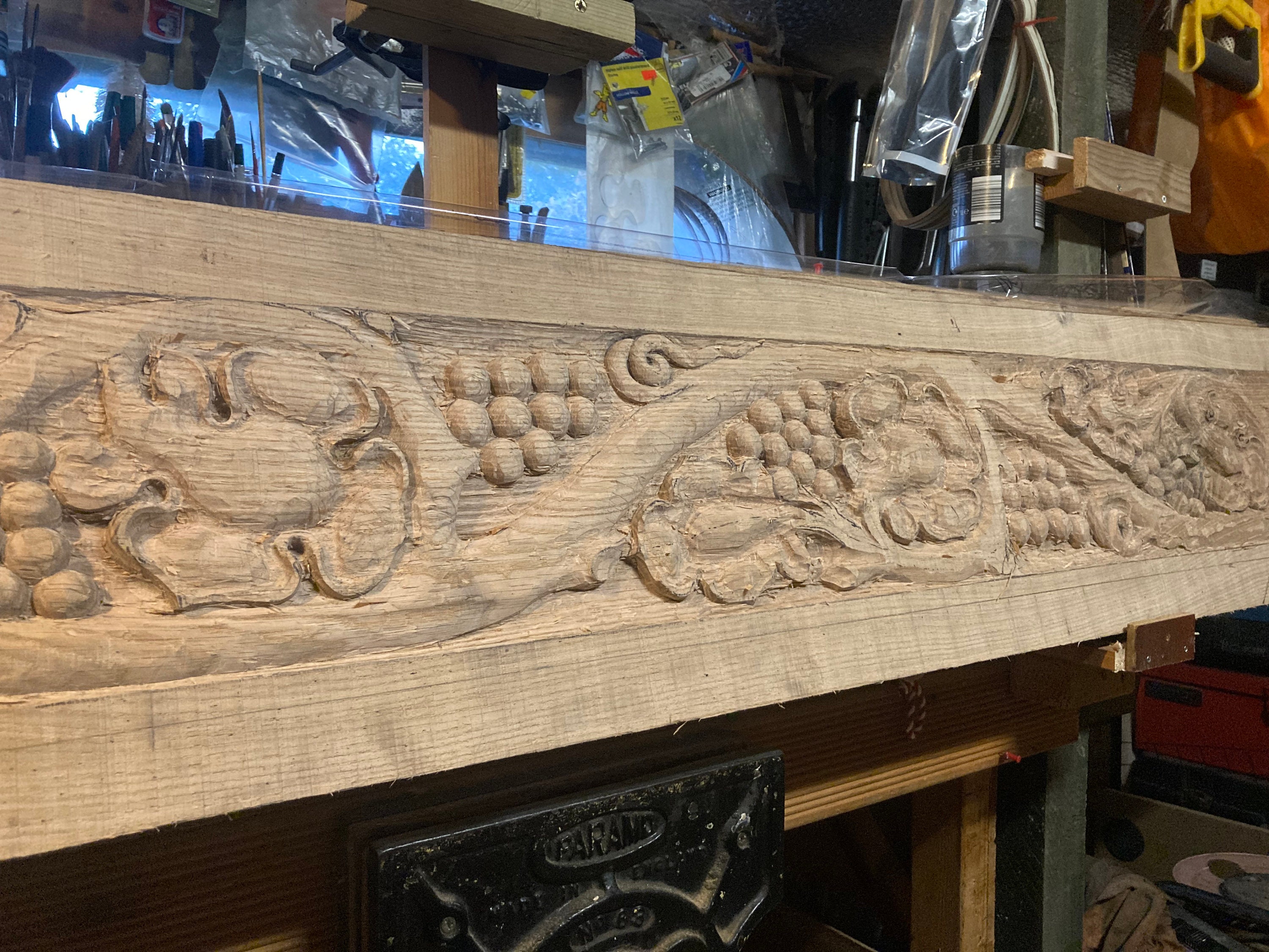 Traditionally Hand Carved Oak Bargeboard Carved Oak Beams, Oak Timber ...