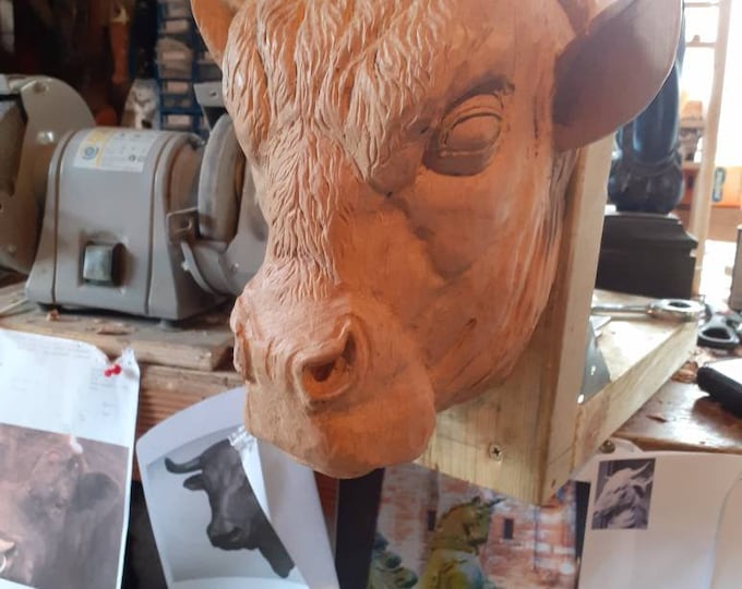 Oak Bull Corbel, Oak Bull Bracket, Oak Bracket,oak Bull Carving ...