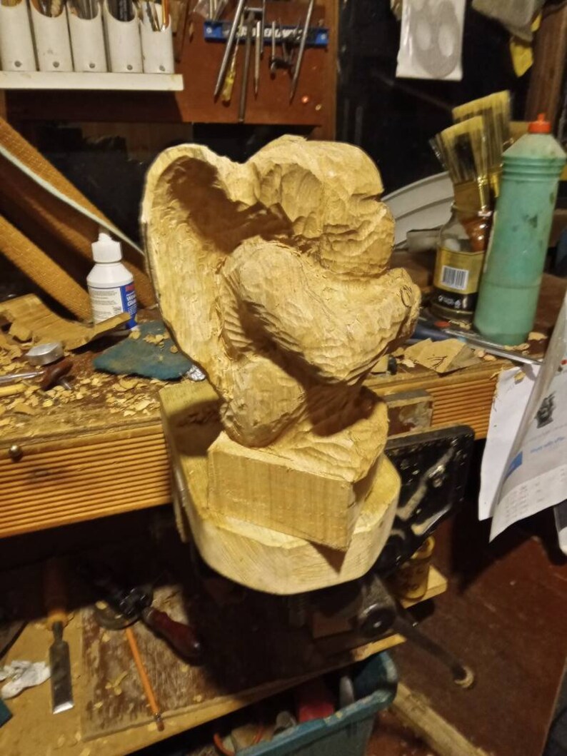 Oak Gargoyle Finial, Gothic Carving, Oak Grotesque,medieval Oak Carving ...