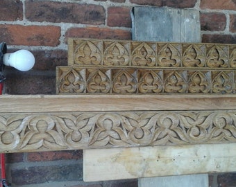 Oak Gothic Tracery, Victorian Bargeboard Tracery,decorative Oak Tracery ...