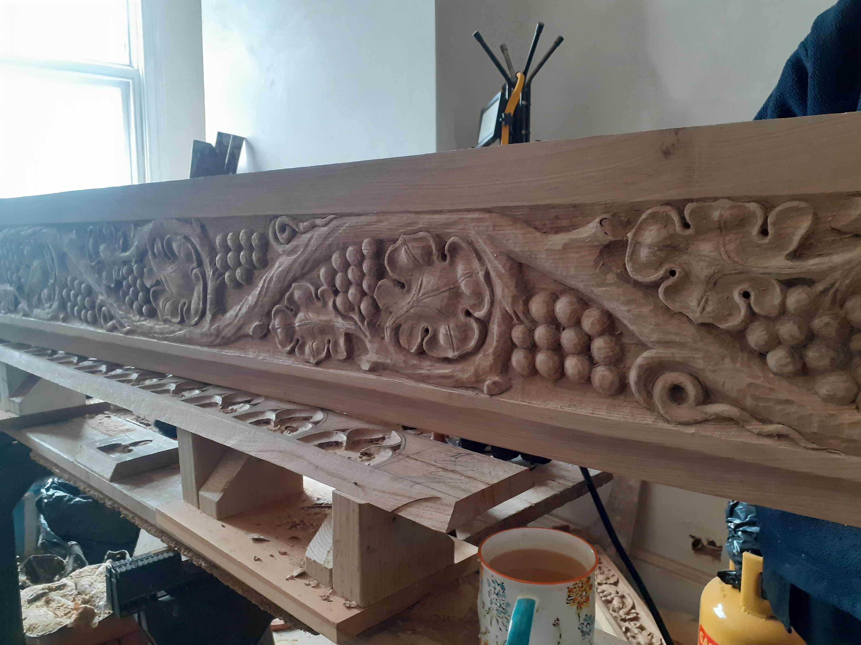 Hand Carved Victorian Gothic Oak Bargeboard,carved Arts and Crafts Oak ...