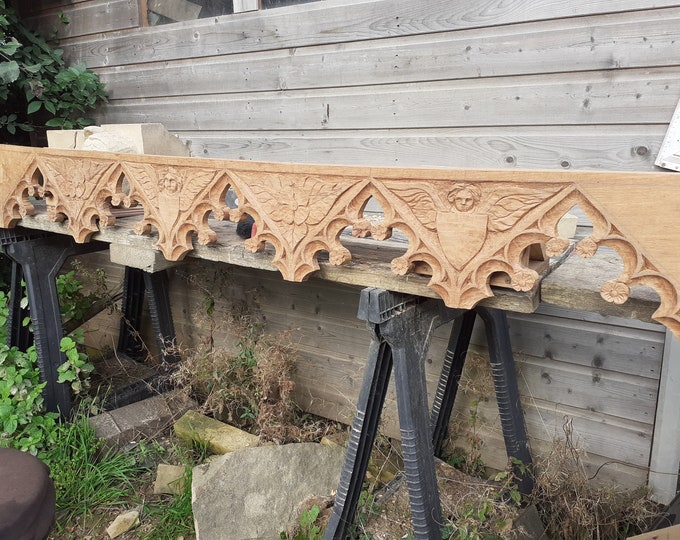 Oak Gothic Tracery, Victorian Bargeboard Tracery,decorative Oak Tracery ...
