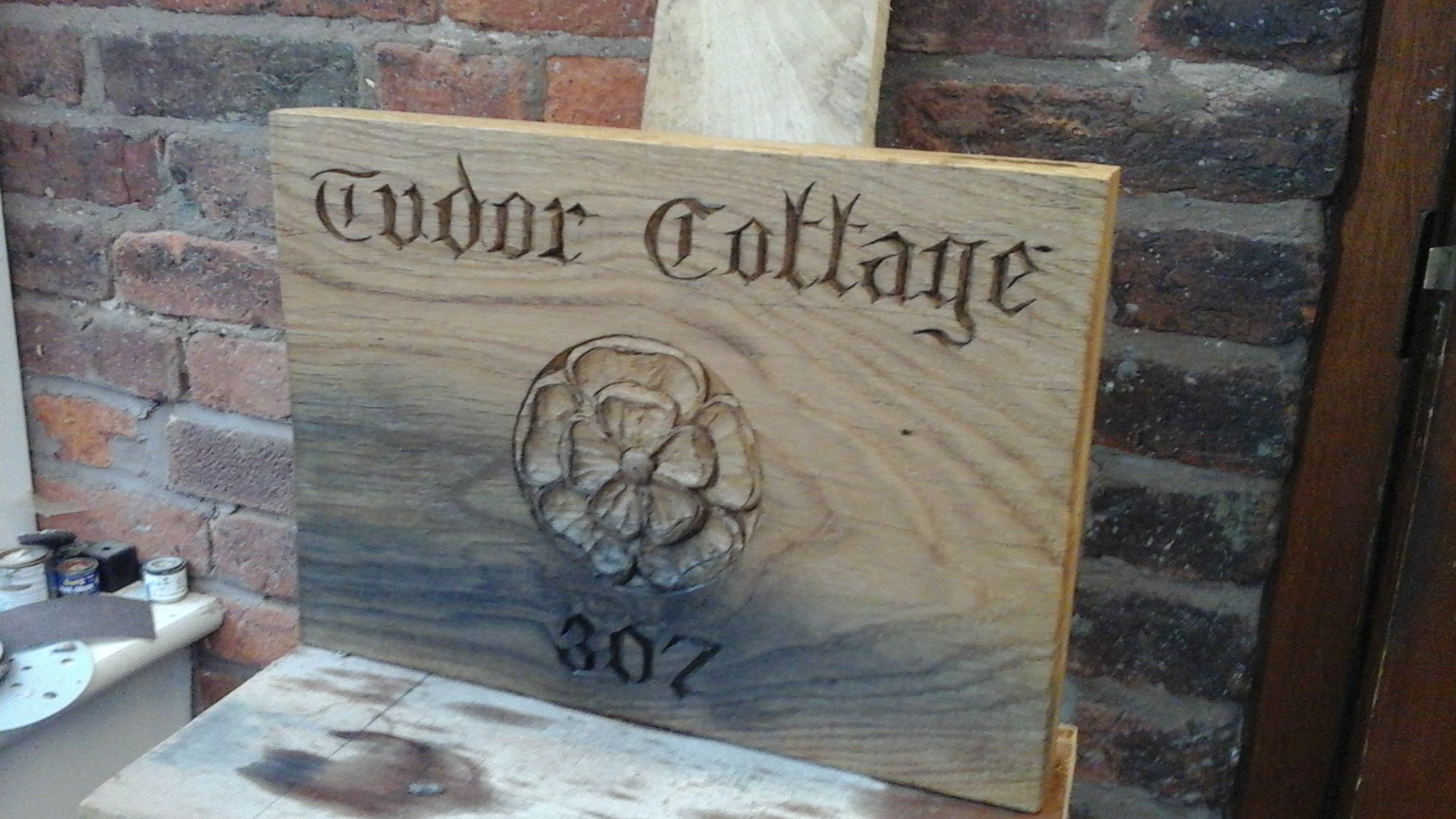 Oak House Signs, Bespoke to Order With Decorative Carving. - Etsy