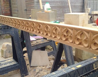 Oak Gothic Tracery, Victorian Bargeboard Tracery,decorative Oak Tracery ...
