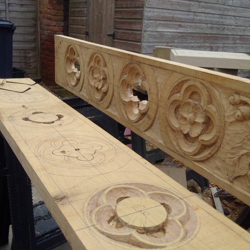 Gothic Oak Tracery Panels, Gothic Oak Tracery Bargeboard, Tracery ...