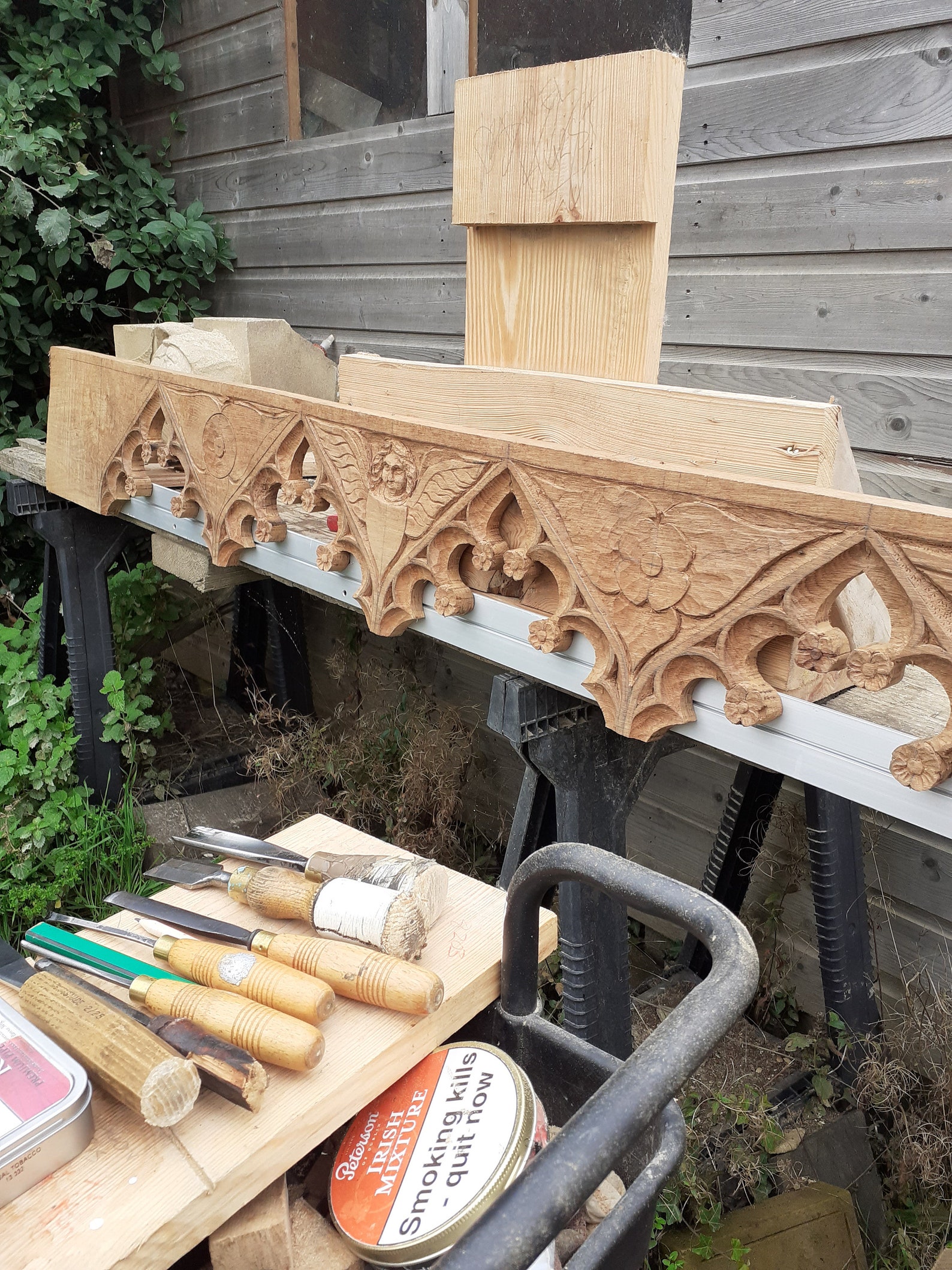 Oak Gothic Tracery, Victorian Bargeboard Tracery,decorative Oak Tracery ...