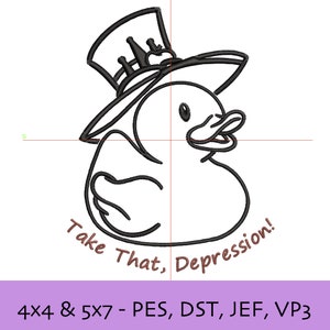 Take That Depression Duck Black and Color | Hazbin Hotel | Lucifer ...