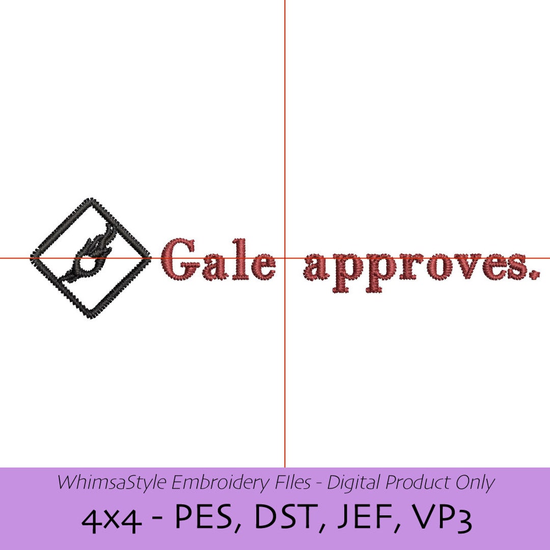 Gale Approves | Baldur's Gate | BG3 | Machine Embroidery Design File ...