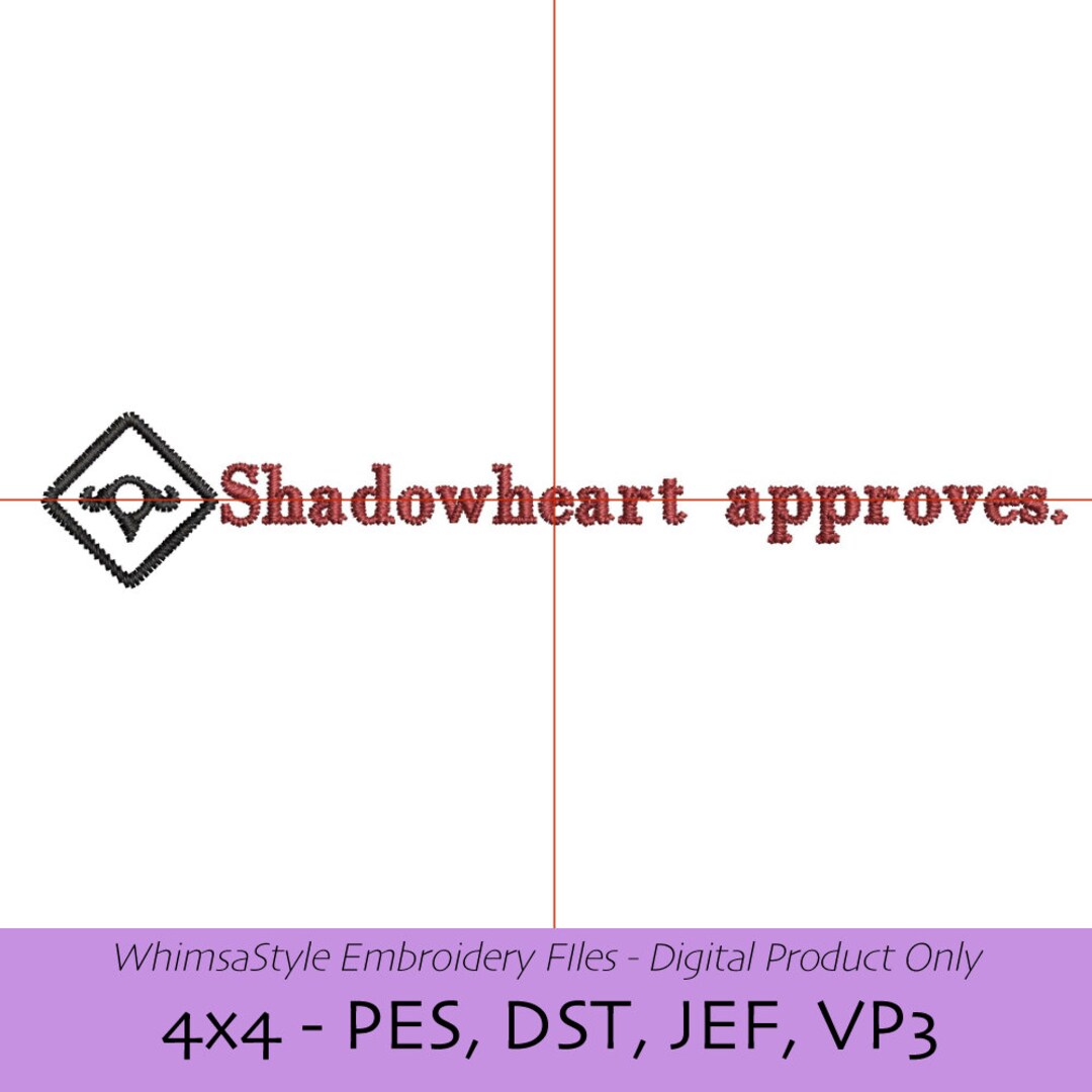 Shadowheart Approves | Baldur's Gate | BG3 | Machine Embroidery Design ...