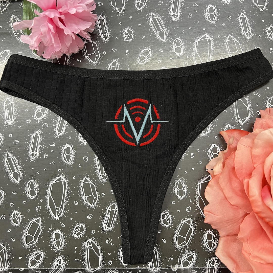 Vox Tech Logo Embroidered Thong Underwear Panty - Etsy