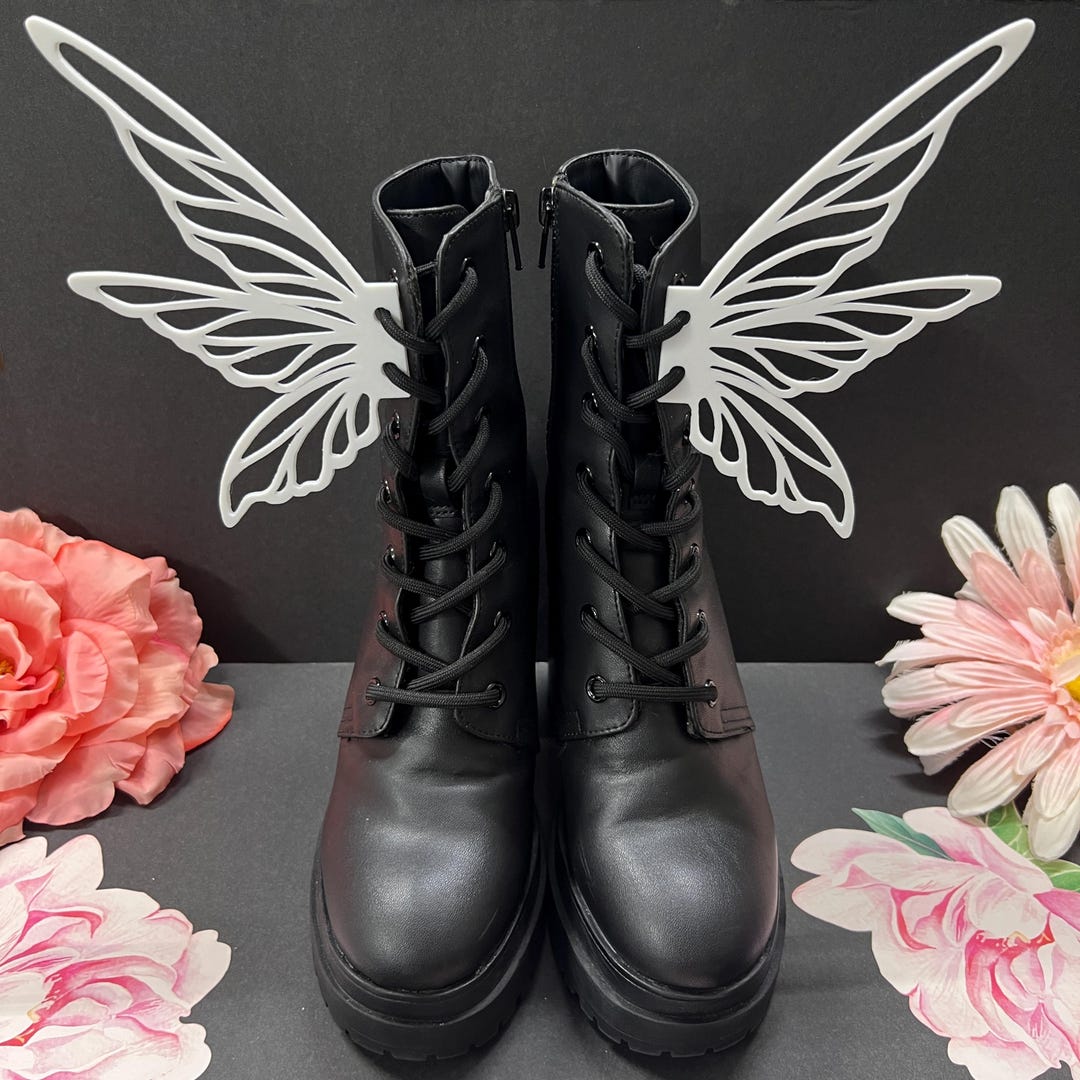 3D Printed Fantasy Fairy Wings for Shoes Boots Roller Skates for ...
