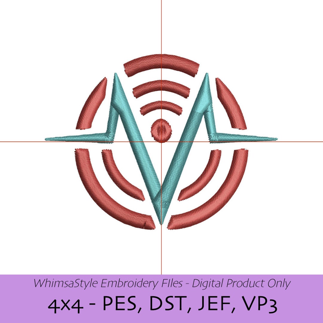 Vox Tech Logo | Hazbin Hotel | Machine Embroidery Design File |4x4 ...